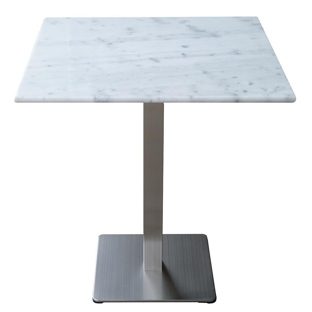 OUTDOOR TABLE WITH SQUARE MARBLE TOP SPRING MARBLE MSL WHITE [EXCLUSIVE ...
