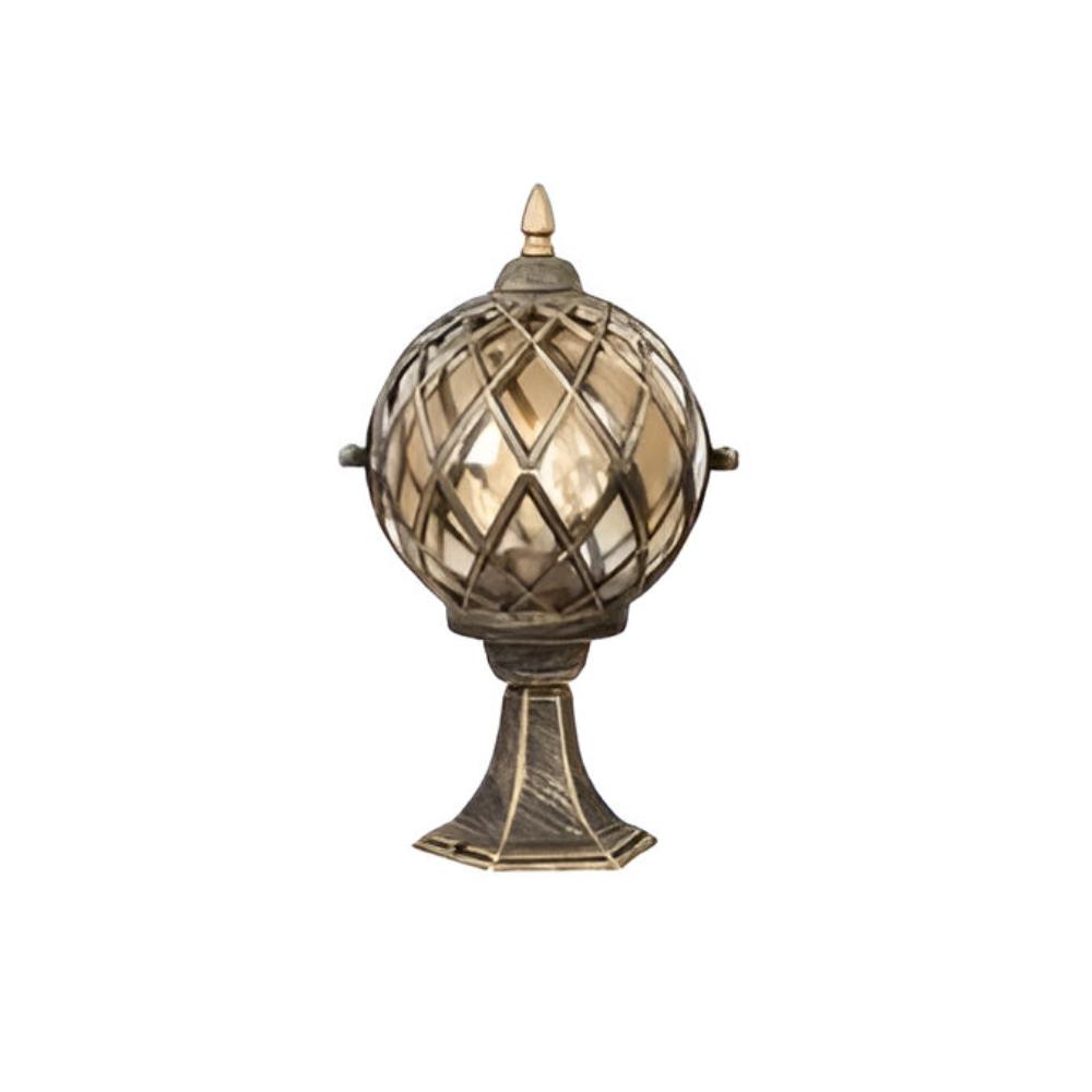 PRE-ORDER BRIGHT OBJECTIVES GATE LAMP 8825/S 350MM E27 ANTIQUE BRASS