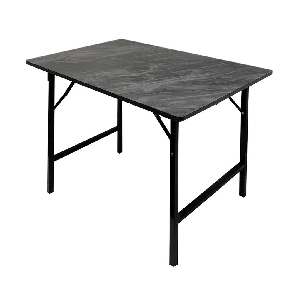 MULTIPURPOSE RECTANGULAR TABLE FURDINI 60X90CM BLACK STONE PATTERN ...