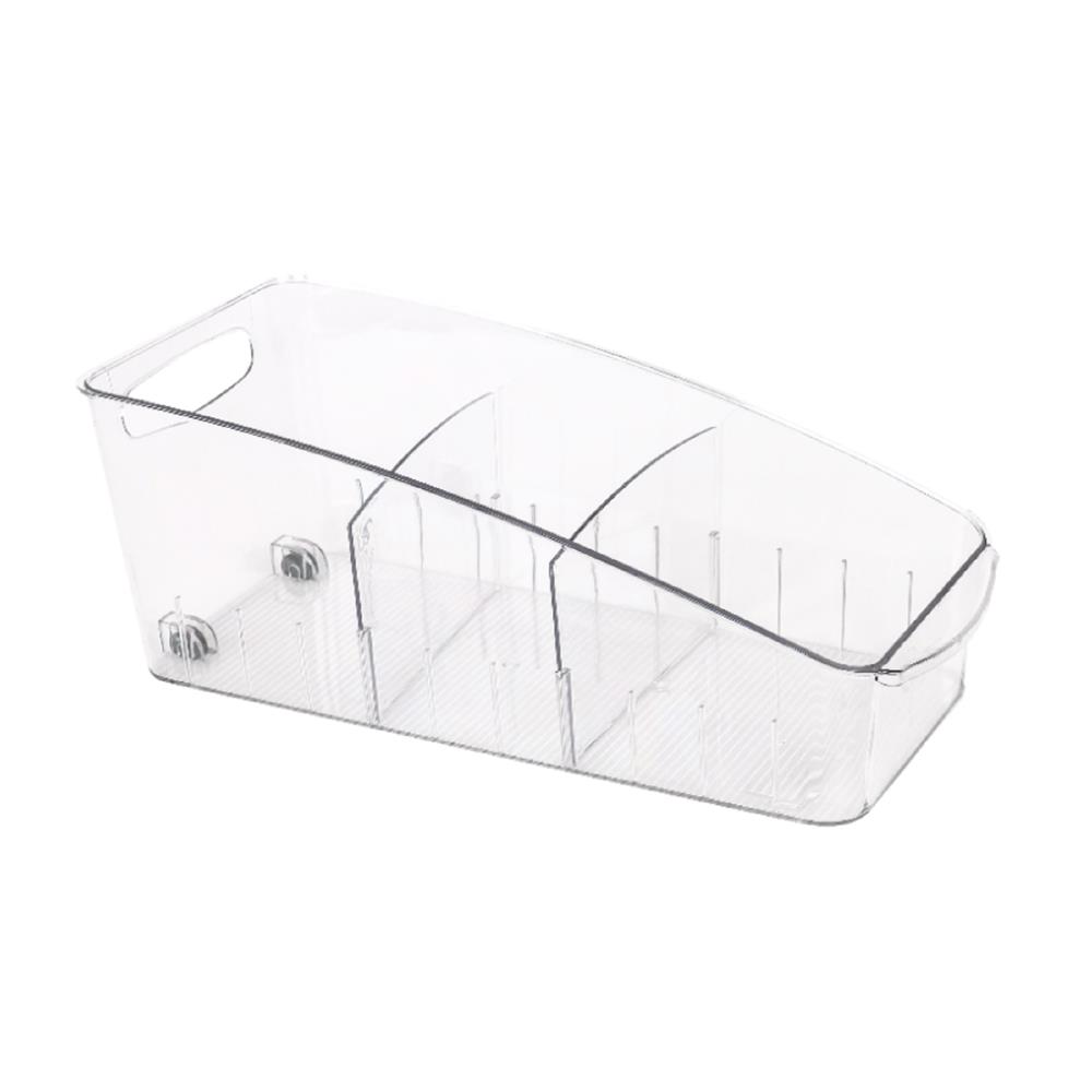FRIDGE BOX ROLL OUT DIVIDERS L FROSTY KECH 39.3X16.8X14.2CM CLEAR