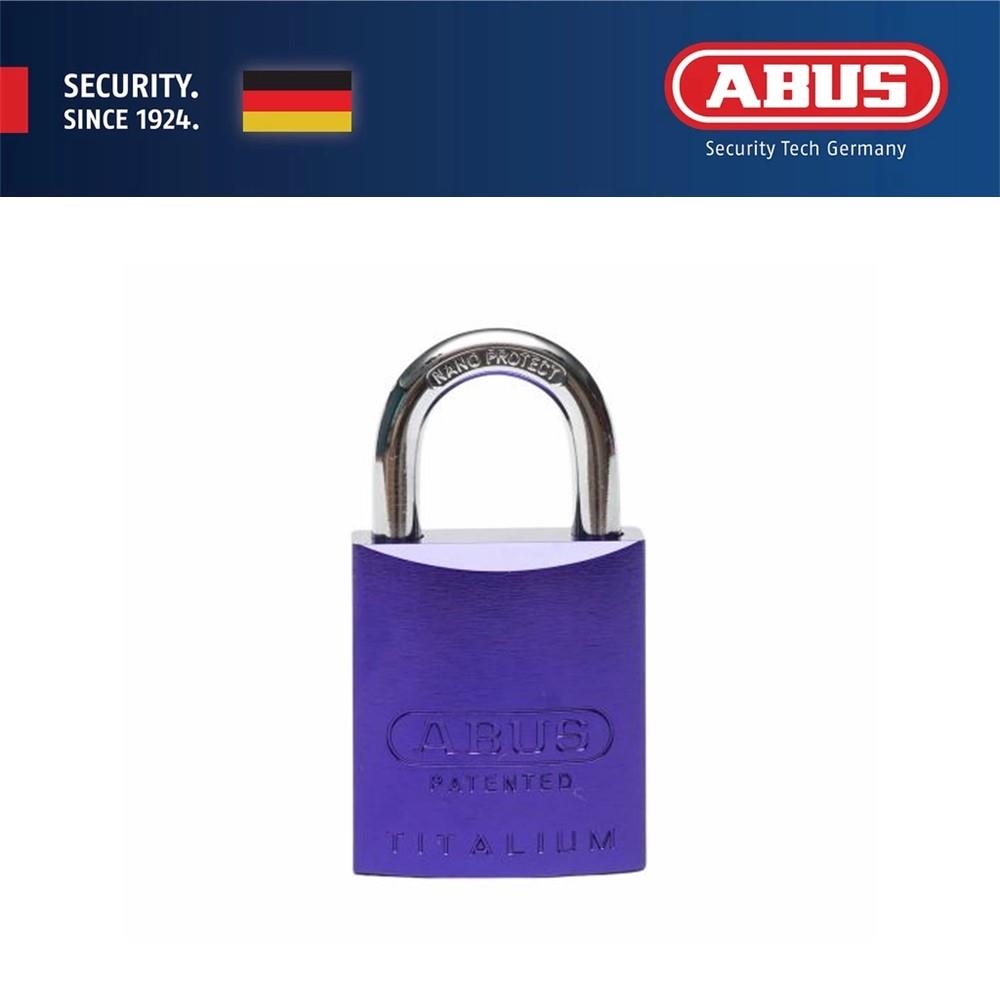(ONLINE) ABUS 45MM TITALIUM ALUMINIUM PADLOCK WITH 2 KEYS 83AL/45 VIOLET