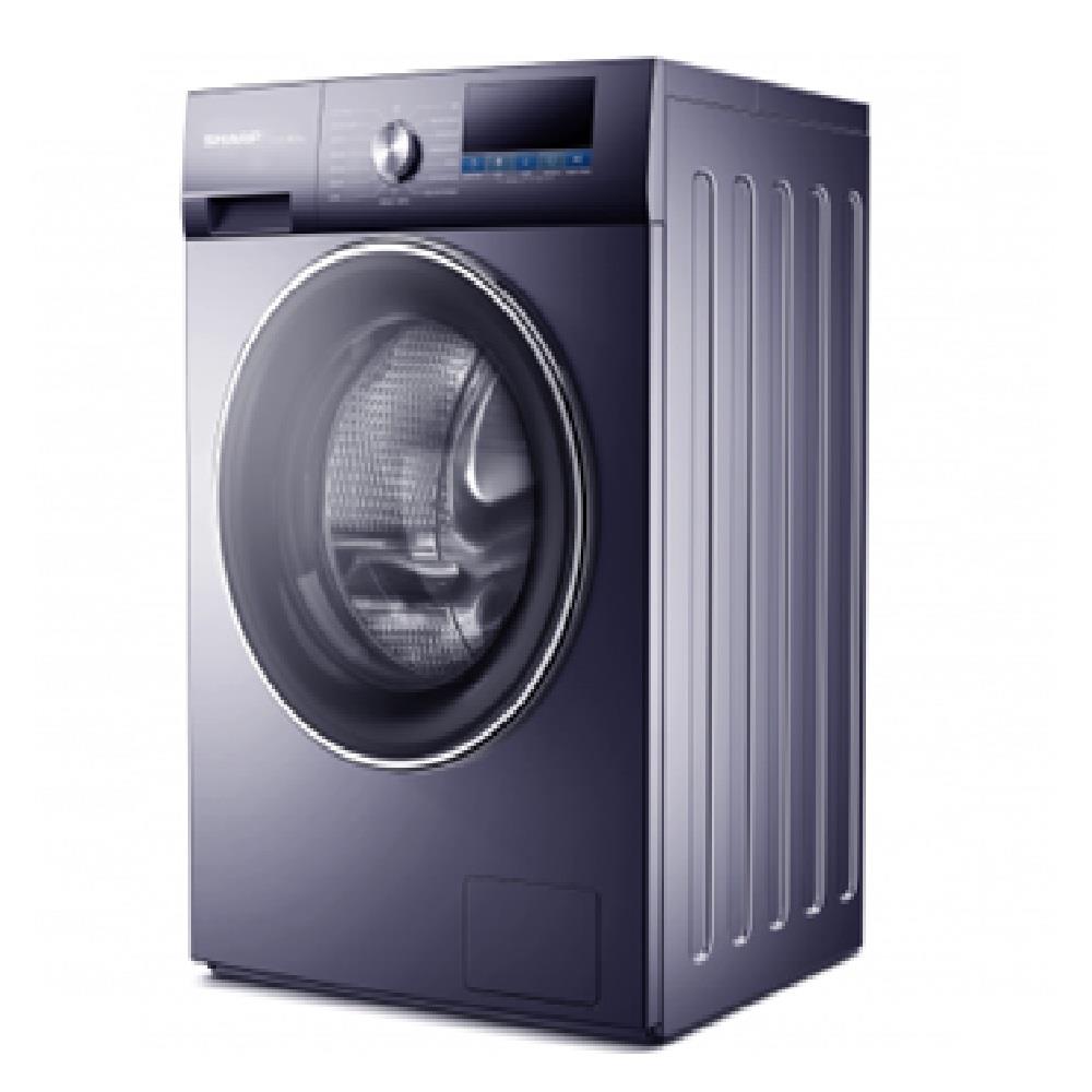 SHARP FRONT LOAD WASHING MACHINE ESFX10APB 10KG NAVY BLUE INVERTER