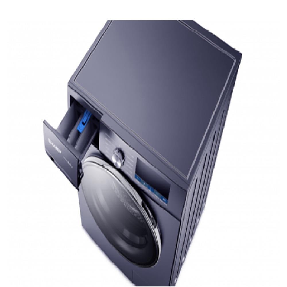 SHARP FRONT LOAD WASHING MACHINE ESFX10APB 10KG NAVY BLUE INVERTER